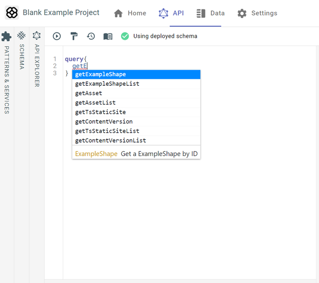 API Explorer | TakeShape