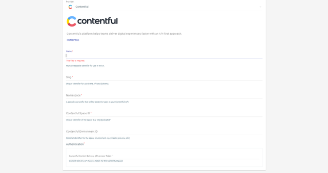 Contentful | TakeShape
