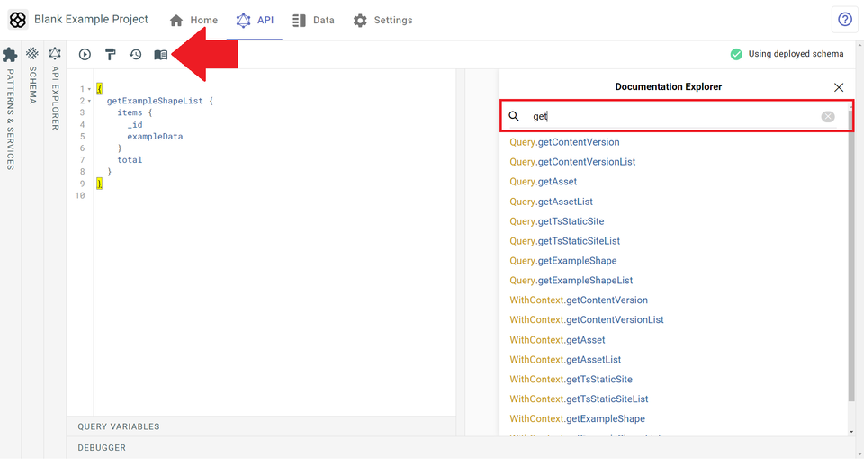 API Explorer | TakeShape