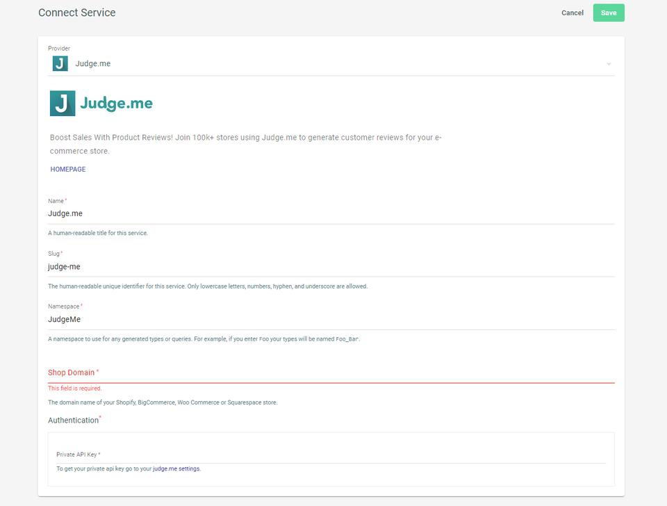 Judge.me | TakeShape