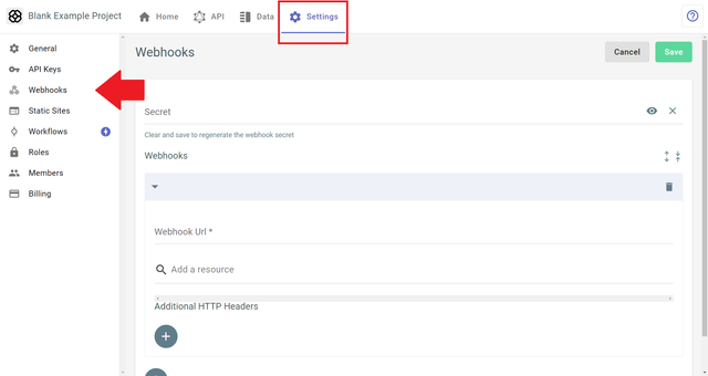 Webhooks | TakeShape